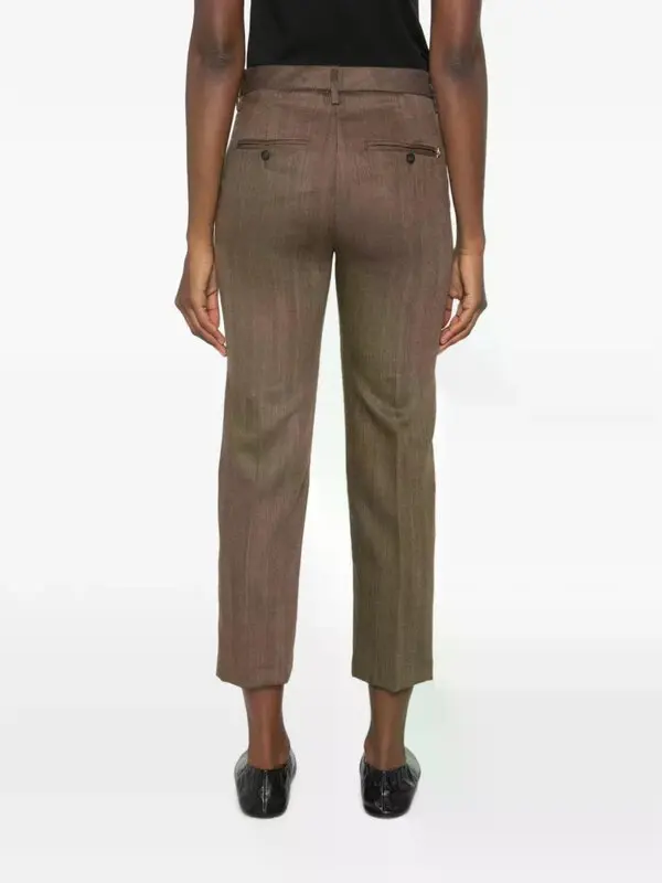 DONDUP Nima Cropped Wool Trousers