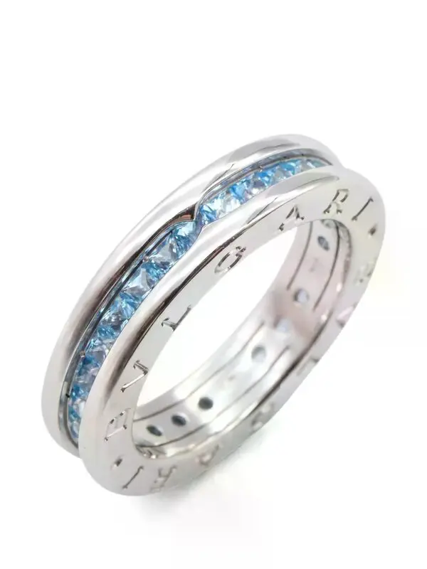 BVLGARI B-zero Blue Topaz Ring - Silver