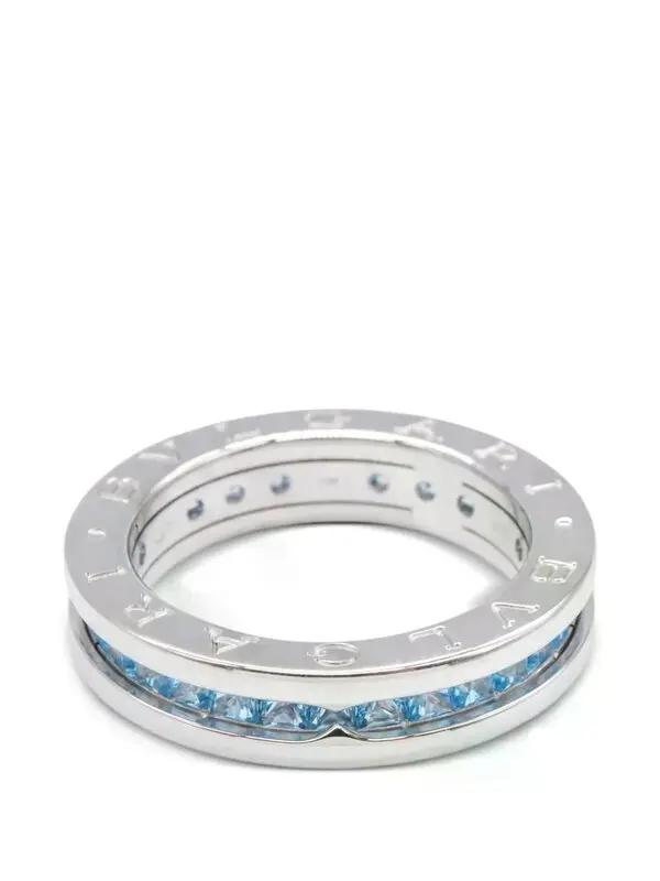 BVLGARI B.zero1 Blue Topaz Ring - Silver