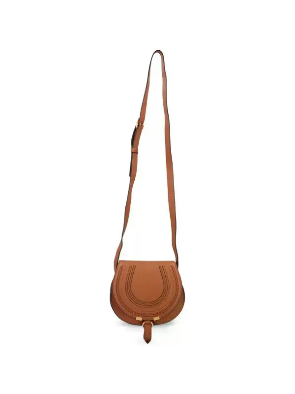 Chloé Small Marcie Saddle Cross Body Bag - Brown