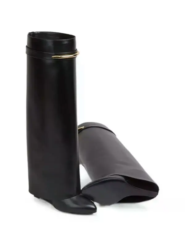 Givenchy Shark Lock Calf Leather Boots
