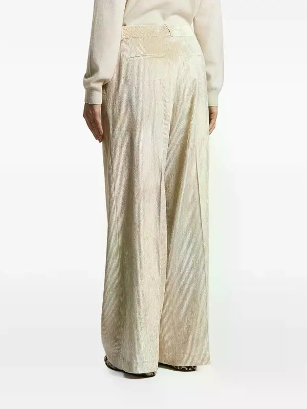 Peserico Pleat-detail Corduroy Trousers