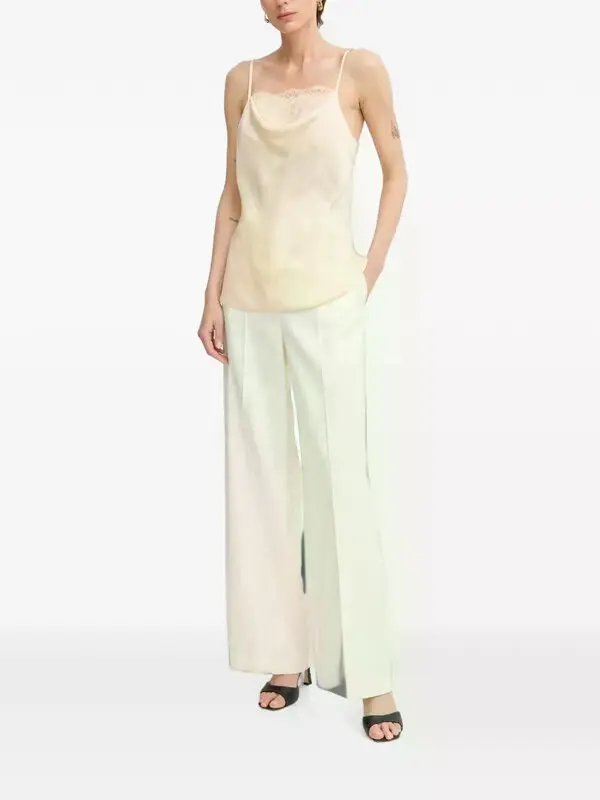 TWINSET Lace-trim Cowl-neck Top