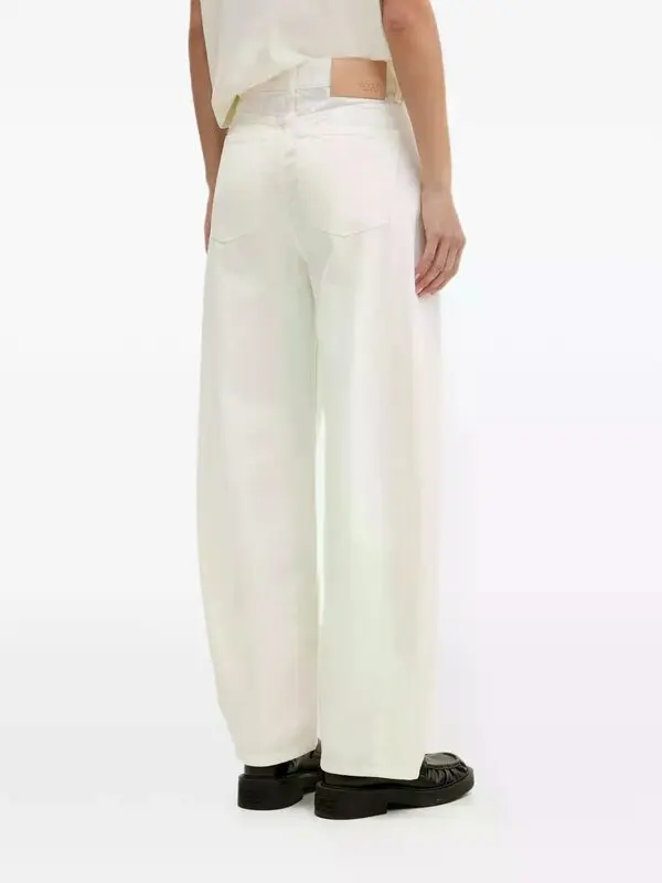 VICOLO Chiara Barrel Jeans - White