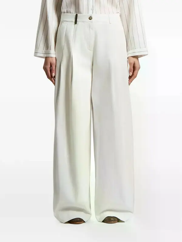 Peserico Pleated Wide Leg Trousers