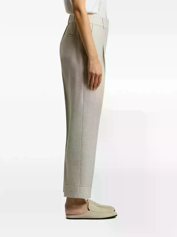 Peserico Pleated Turn-up Trousers