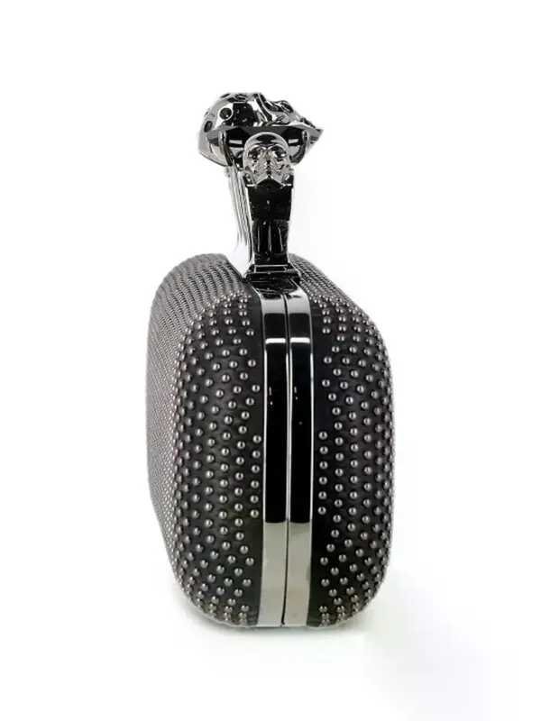 Alexander McQueen Skull Knuckle Studded Clutch Bag