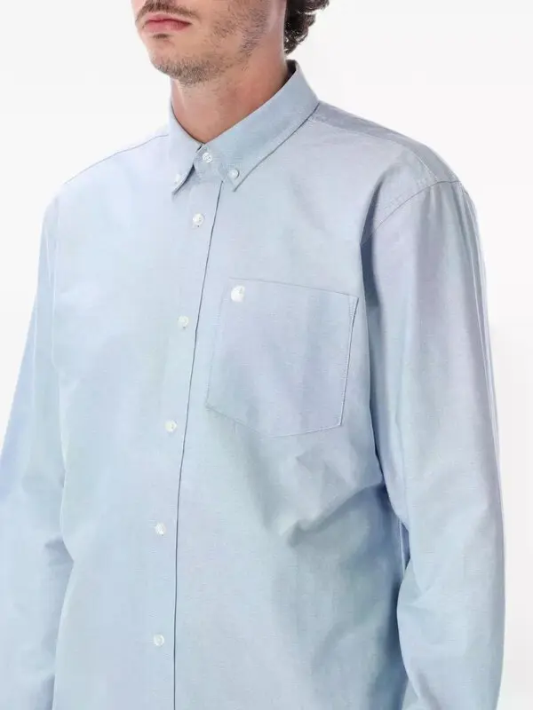 Carhartt Work In Progress Logo-embroidered Button-down Shirt