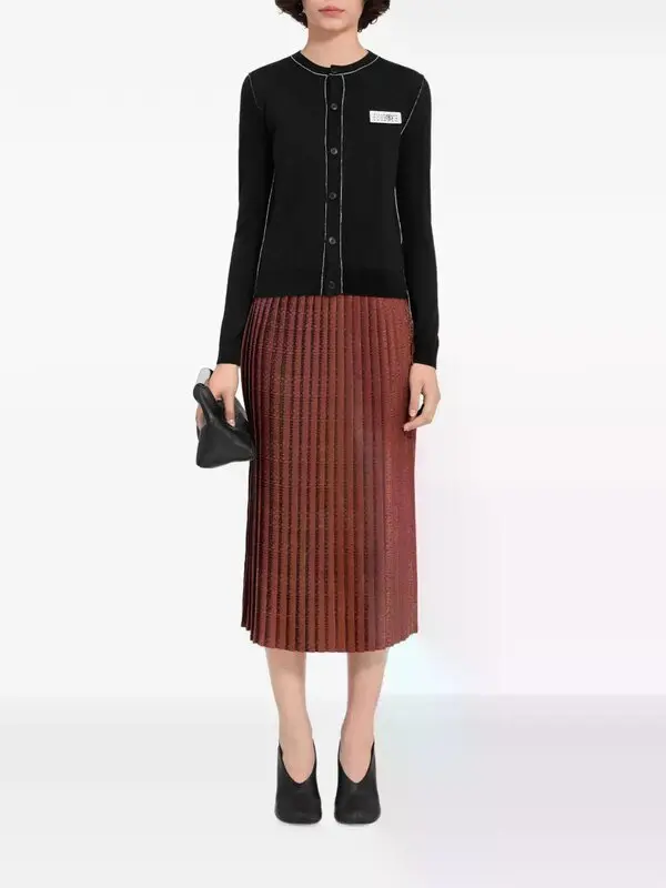MAISON MARGIELA Button-front Wool Blend Knit Cardigan