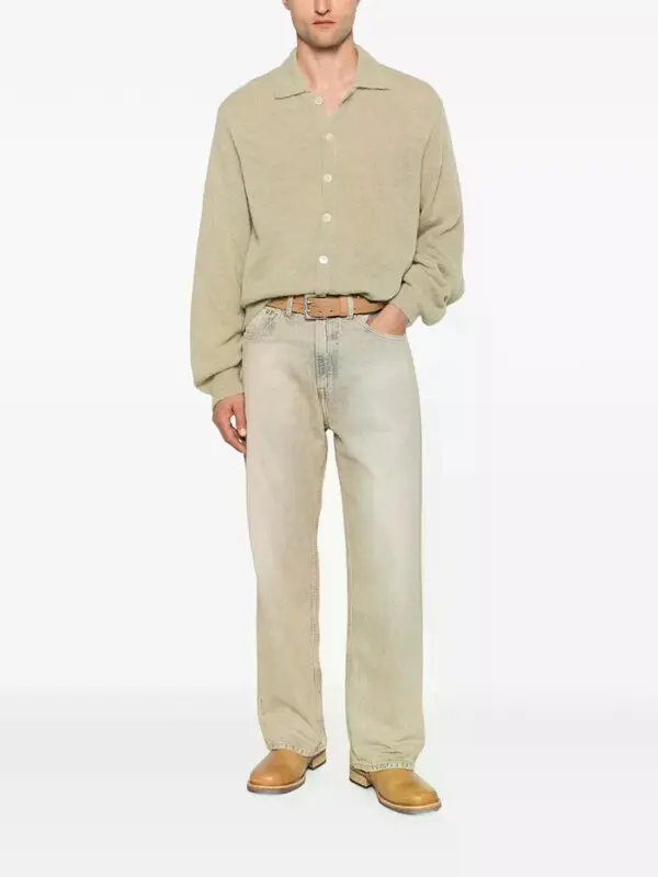 Our Legacy Evening Fuzzy Alpaca Polo Shirt