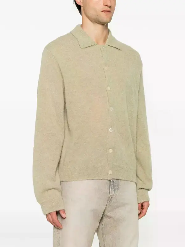 Our Legacy Evening Fuzzy Alpaca Polo Shirt