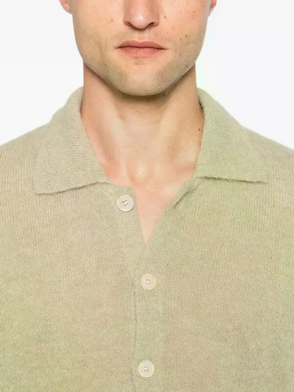 Our Legacy Evening Fuzzy Alpaca Polo Shirt