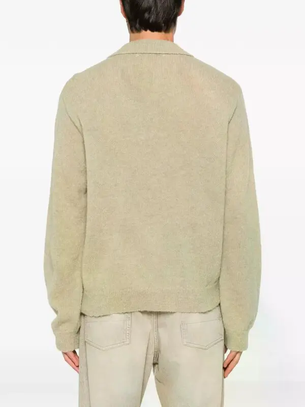 Our Legacy Evening Fuzzy Alpaca Polo Shirt