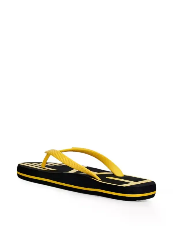 EA7 Logo Lettering Flip Flops