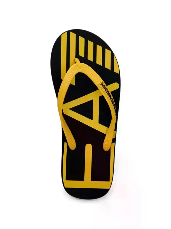 EA7 Logo Lettering Flip Flops
