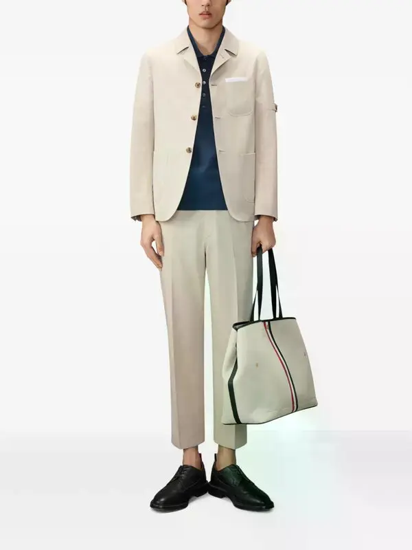 Thom Browne 4-bar Ottoman Polo Shirt