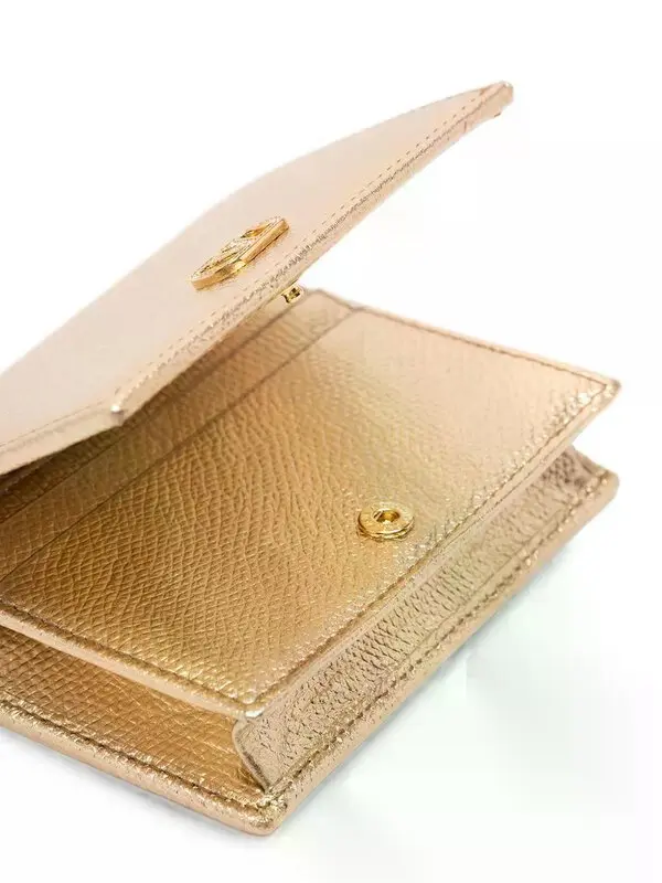 Valentino Garavani Vlogo Signature Leather Wallet