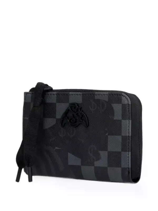 SPRAYGROUND Shark Mouth Checkered Wallet