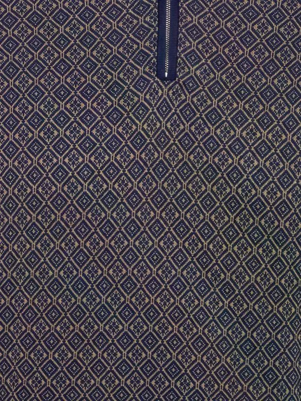 Stefano Ricci Geometric-pattern Quarter-zip Polo Shirt