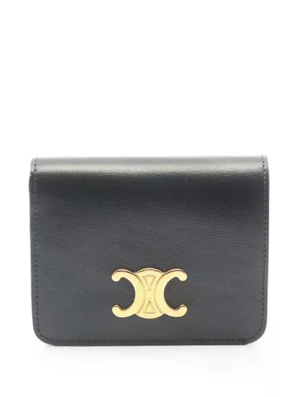 Celine 2010s Triomphe Compact Bi-fold Wallet