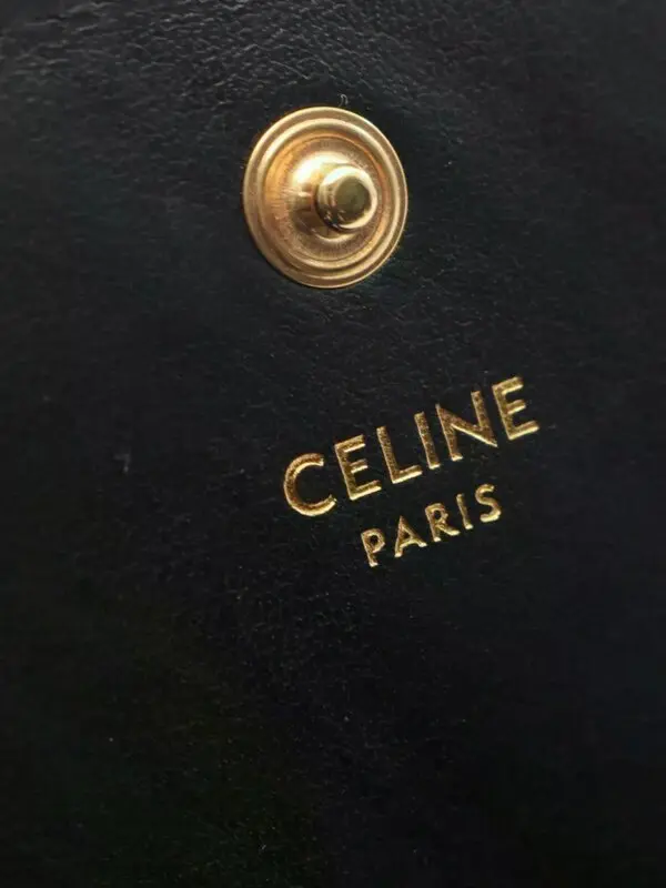 Celine 2010s Triomphe Compact Bi-fold Wallet