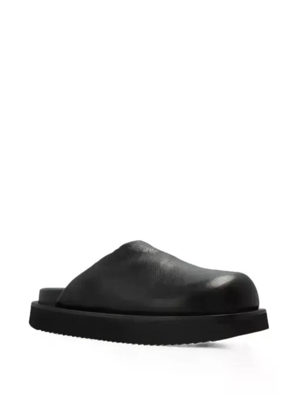 Rick Owens Leather Flat Mules