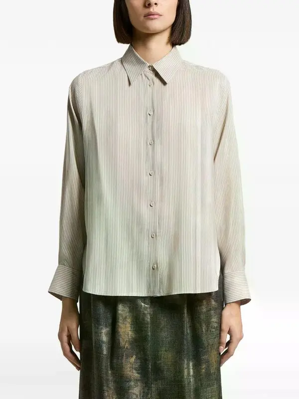Peserico Striped Long-sleeved Shirt