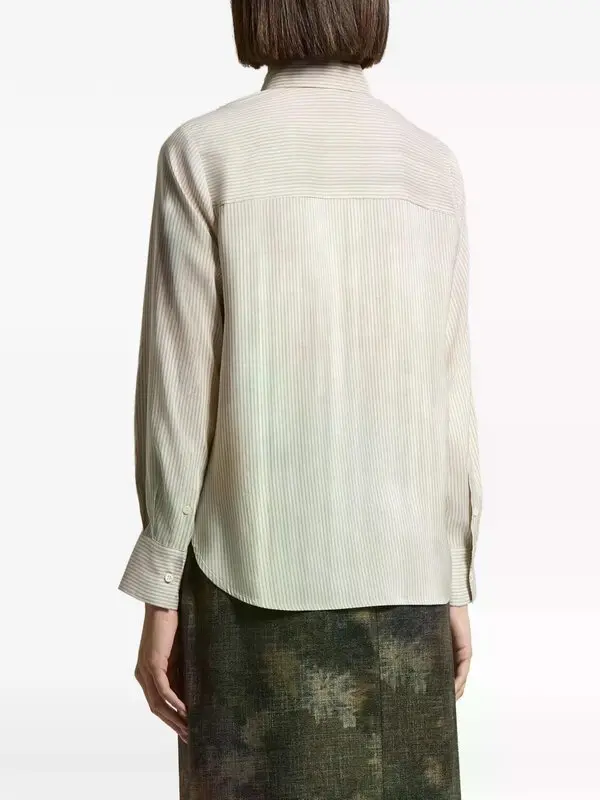 Peserico Striped Long-sleeved Shirt