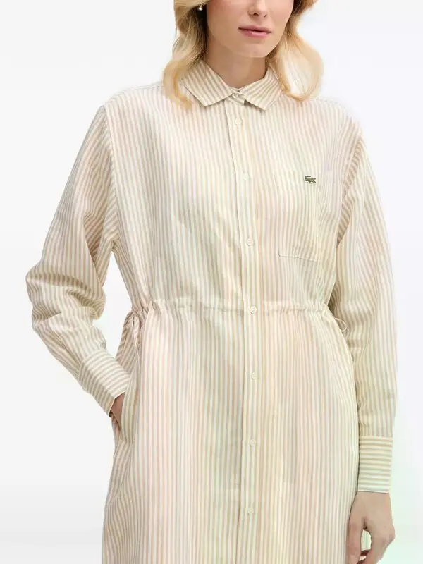 Lacoste Striped Asymmetric Dress