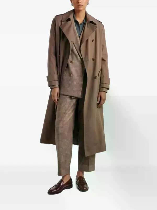 BLAZÉ MILANO Double-breasted Belted Trench Coat