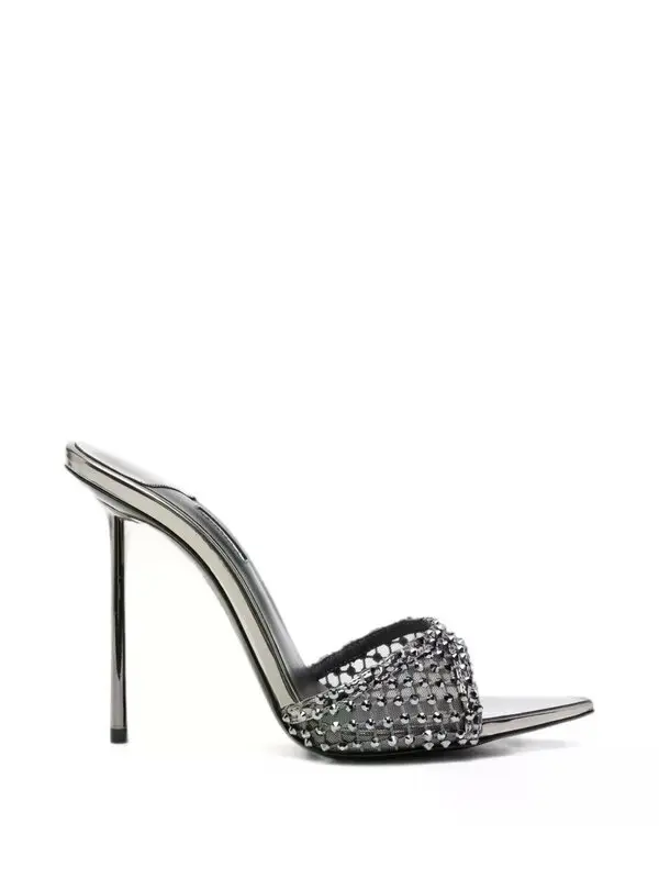 LE SILLA Gilda Crystal-embellished Pointed-toe Heeled Sandals