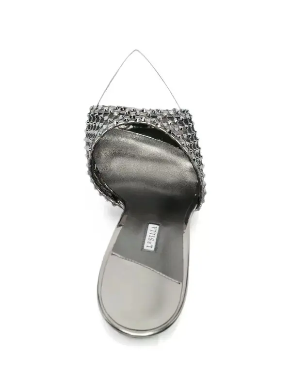 LE SILLA Gilda Crystal-embellished Pointed-toe Heeled Sandals