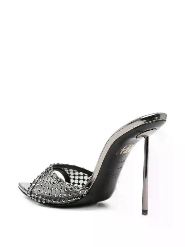 LE SILLA Gilda Crystal-embellished Pointed-toe Heeled Sandals
