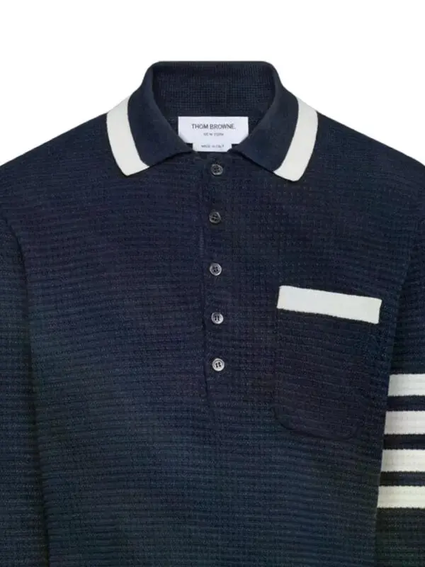 Thom Browne 4-bar Textured-stitch Sweater