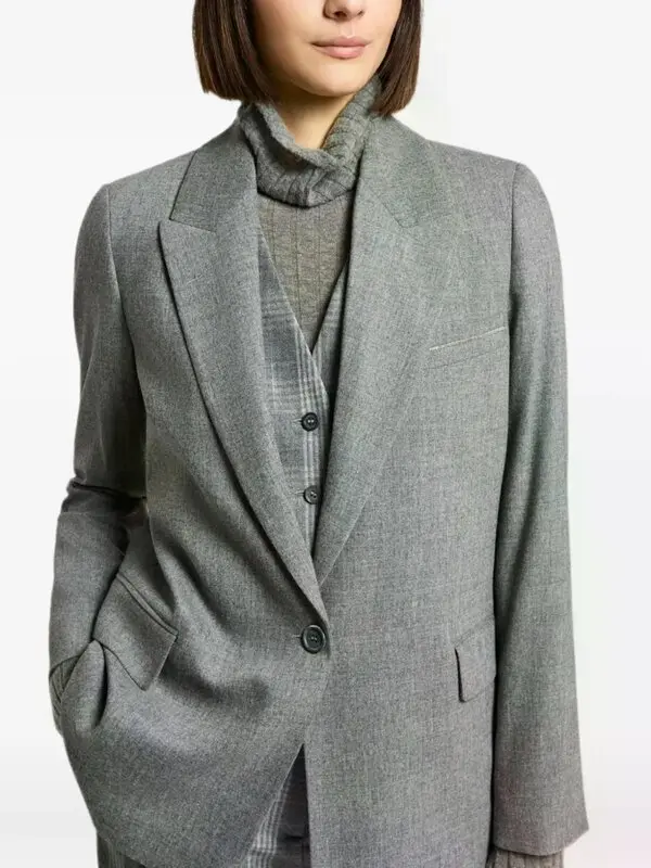 Peserico Single-breasted Peaked-lapel Jacket