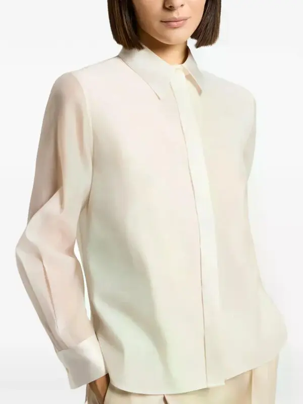 Peserico Long-sleeved Sheer Shirt