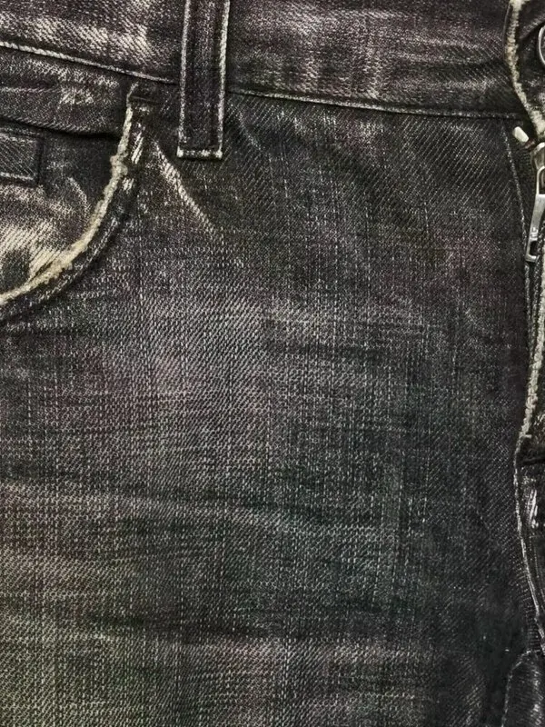 Dolce & Gabbana Distressed Straight-leg Jeans