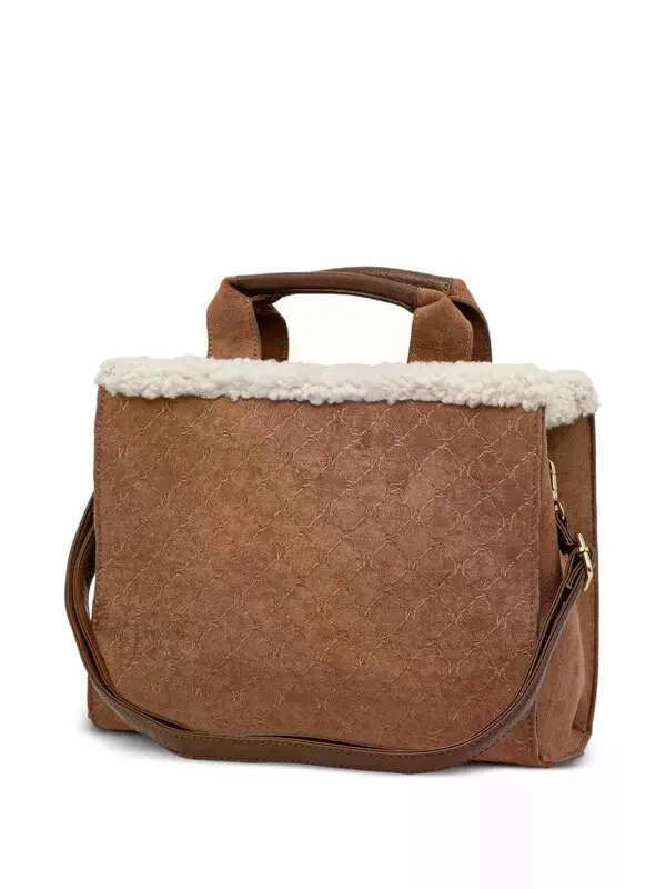 MORGAN Monogram-quilted Shearling-trim Tote Bag