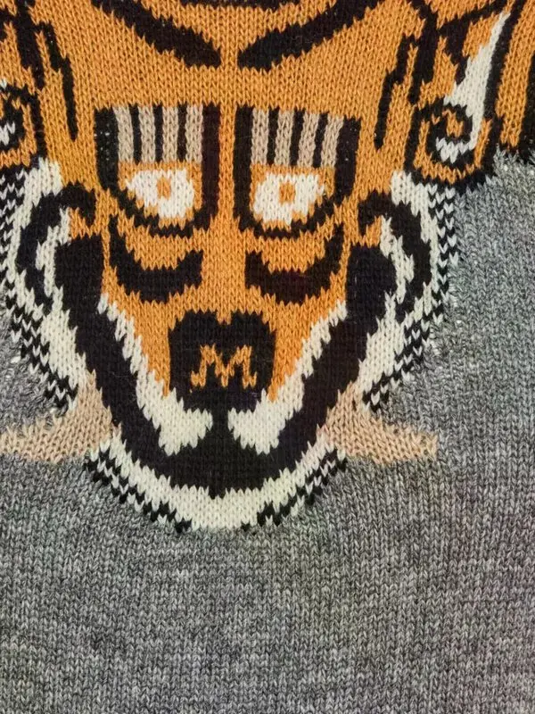Gucci Tiger Print Crew Neck Sweater