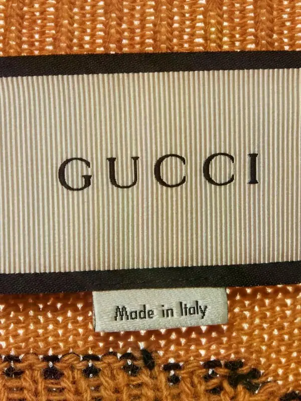 Gucci Tiger Print Crew Neck Sweater