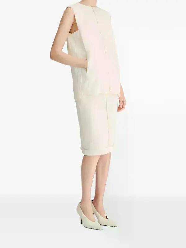 Loulou De Saison Adeli Satin-trimmed Inside-out Top