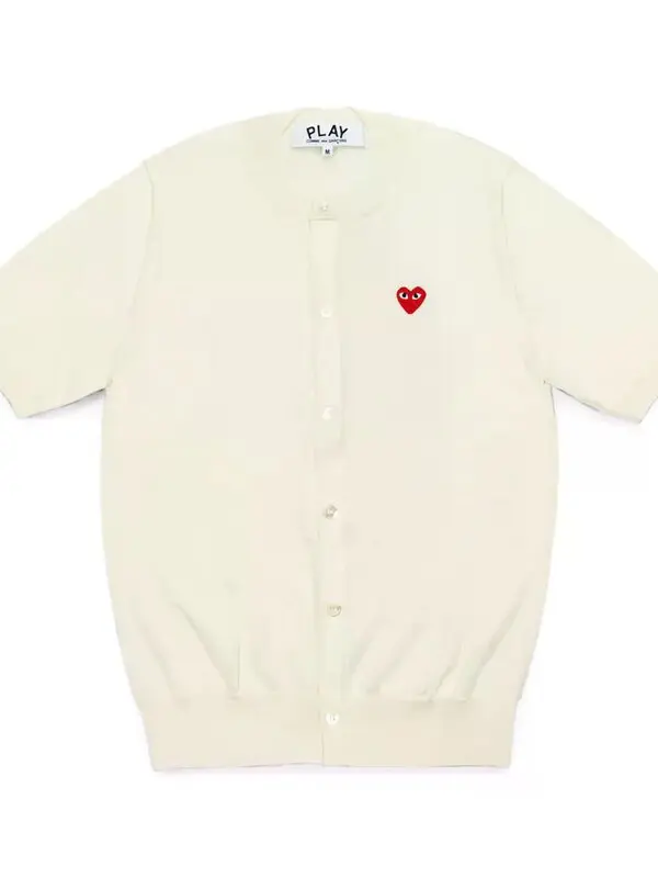 Play Comme Des Garcon Play Heart-patch Cardigan