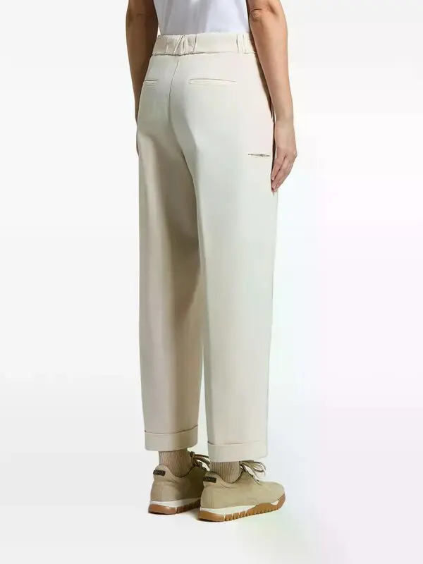 Peserico Pleat-detail Turn-up Trousers