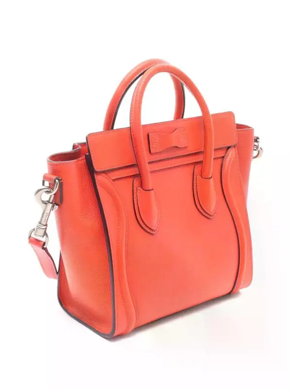 Celine Luggage Nano 2-way Tote Bag - Red