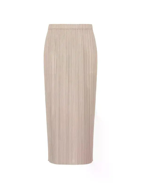 Issey Miyake New Colorful Basics Pleated Midi Skirt - Neutrals