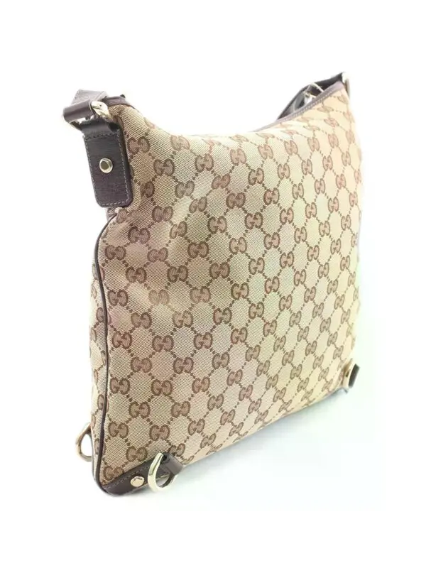 Gucci 2000s Abby Gg Canvas Shoulder Bag