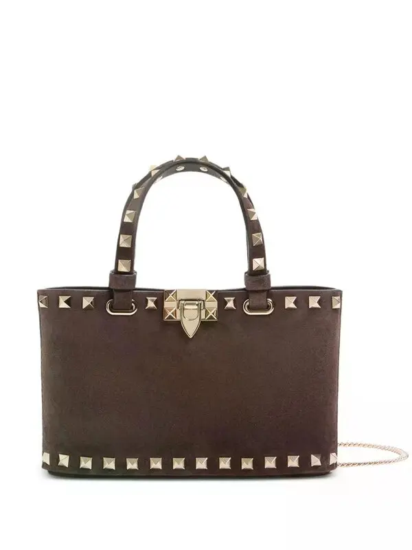 Valentino Garavani Rockstud Mini Suede Tote Bag