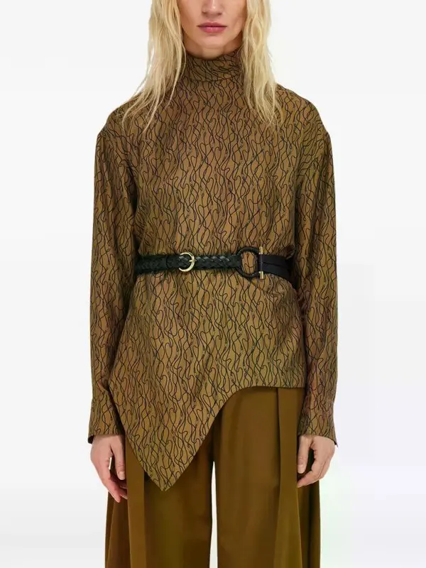 FERRAGAMO Covered-gancini Fixed Belt