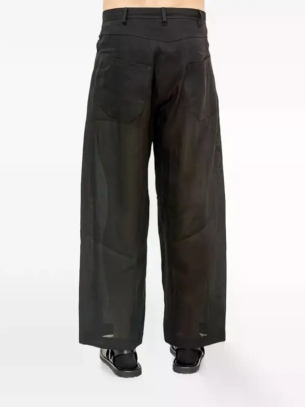 JAN JAN VAN ESSCHE Sheer-twill Oversized Trousers