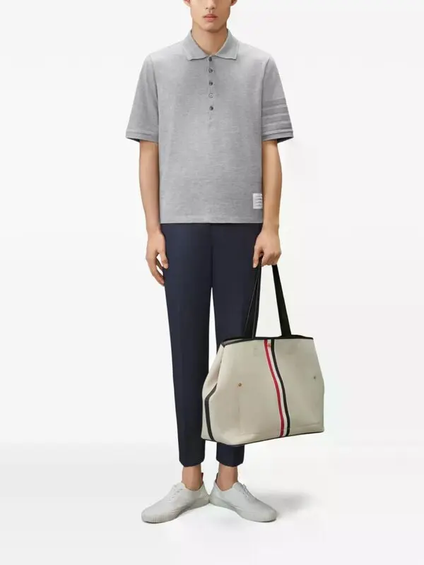 Thom Browne 4-bar Jersey Polo Shirt
